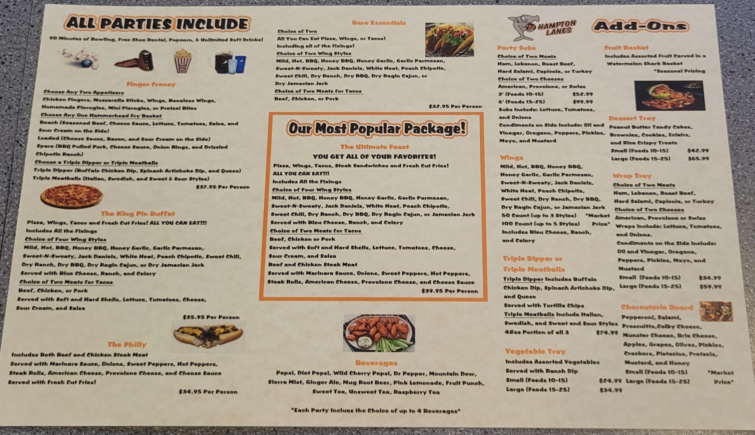 Adult Party Packages | Company Party Packages | Hampton Lanes ...